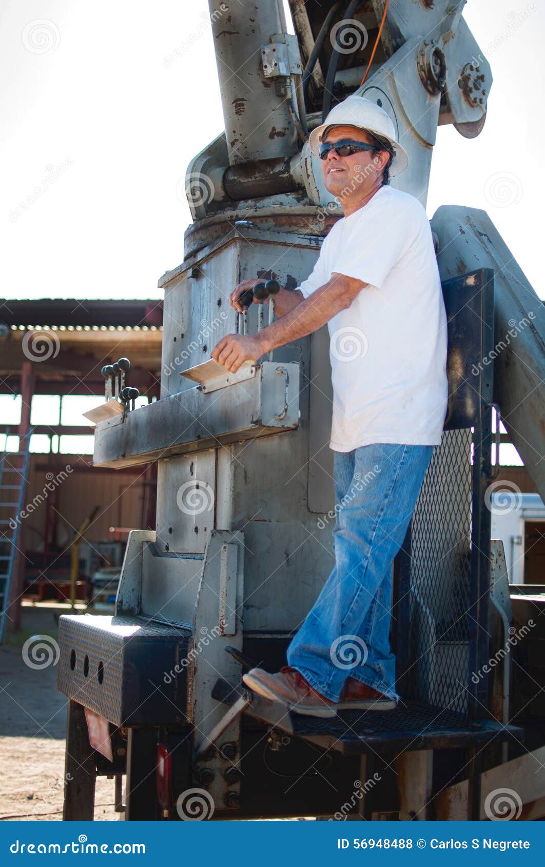 Crane Operator Royalty-Free Stock Image | CartoonDealer.com #56948488