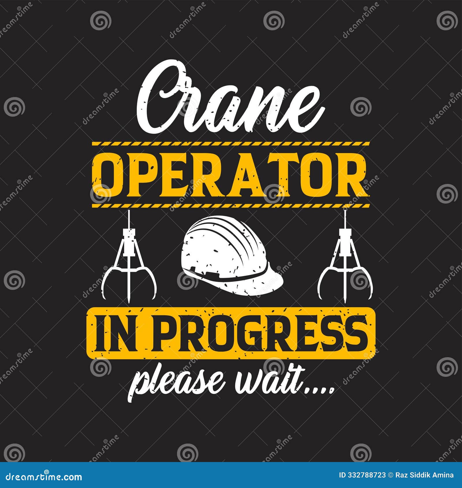 Crane Operator in Progress Please Wait. Crane Operator Simple ...