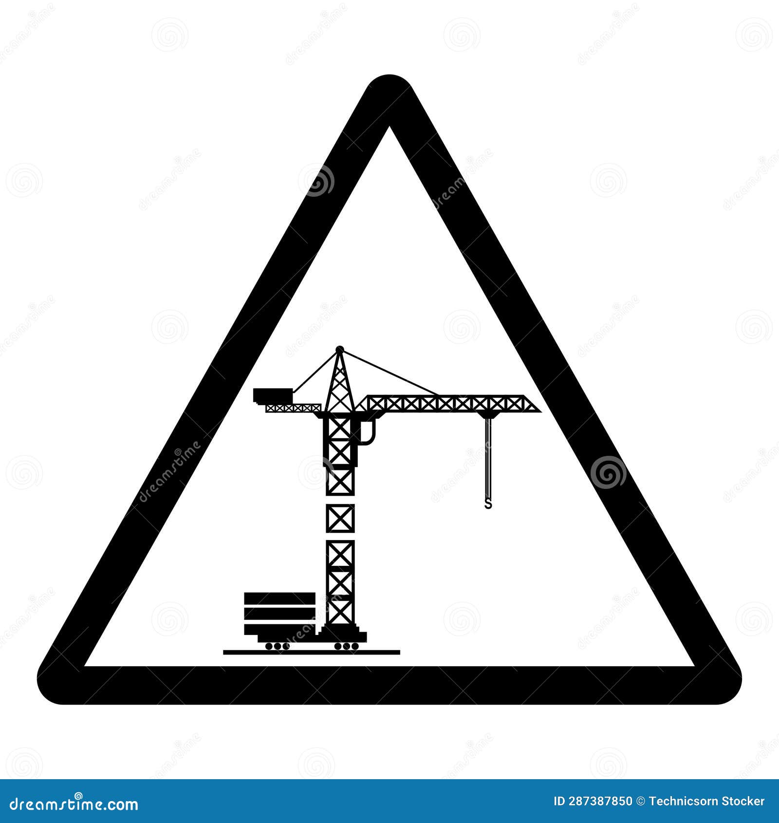 Crane Overhead Symbol Sign, Vector Illustration, Isolate on White ...