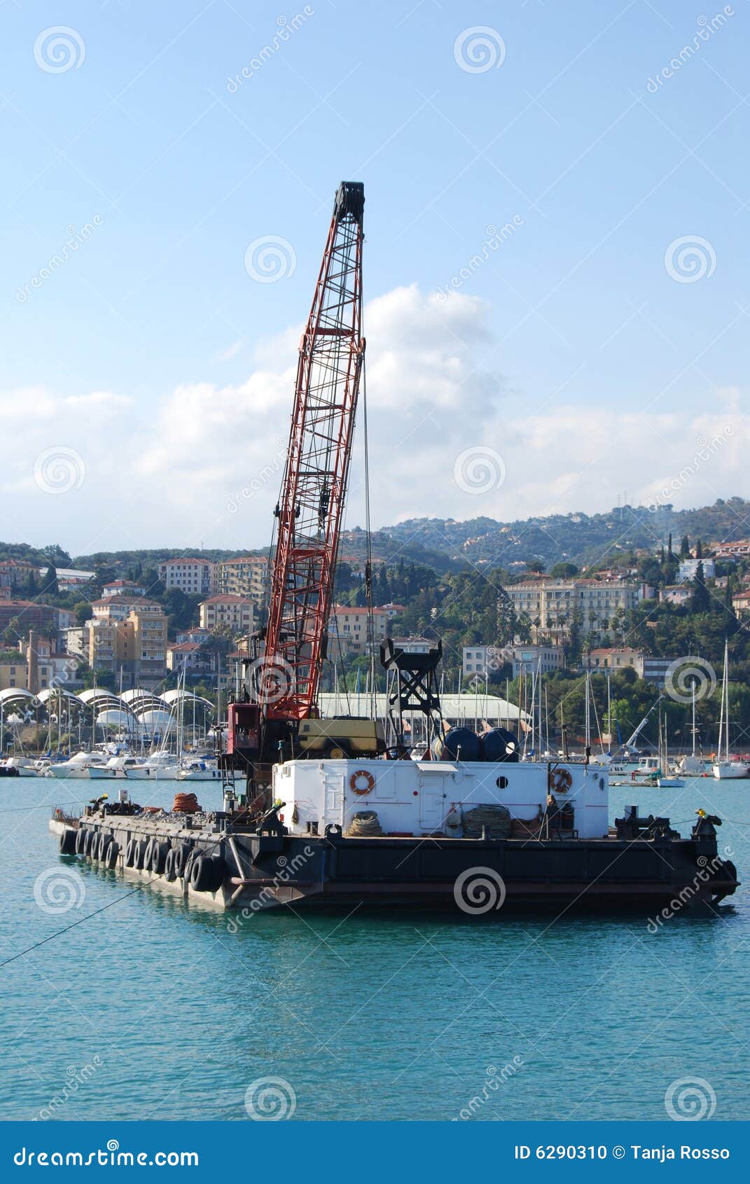 Crane and platform stock photo. Image of business, lifting - 6290310