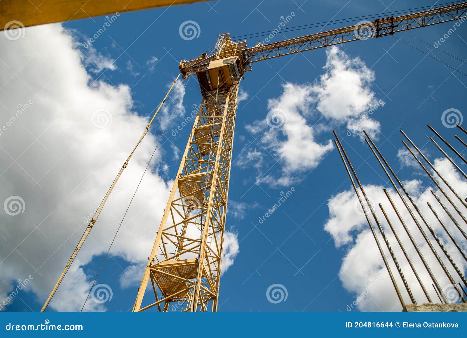Crane on the rack stock photo. Image of capacity, rope - 204816644