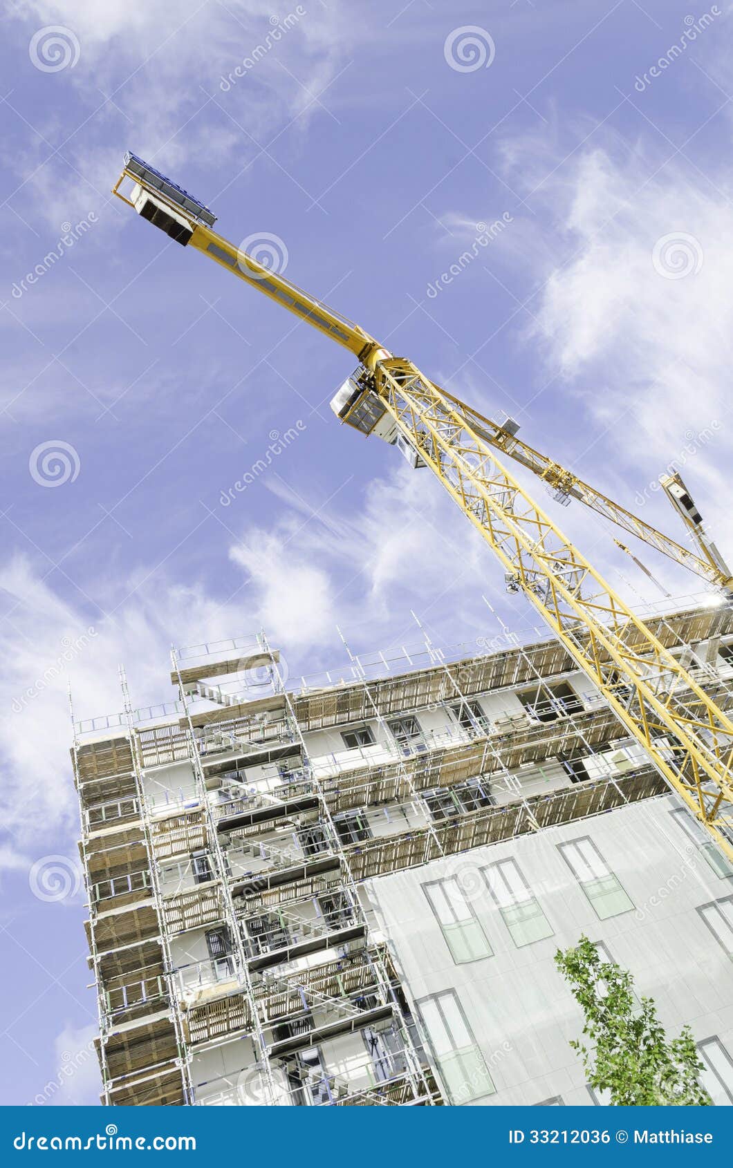 Construction site crane stock photo. Image of career - 33212036