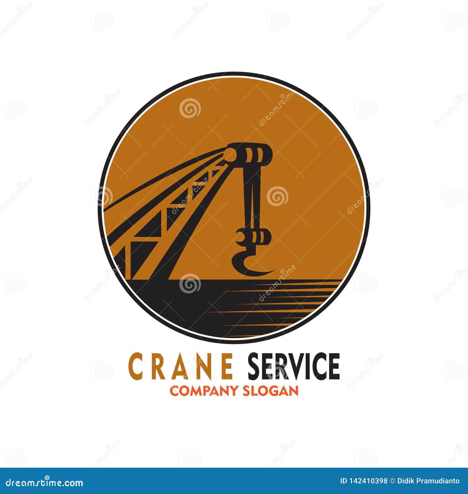 Crane service logo stock vector. Illustration of machine - 142410398