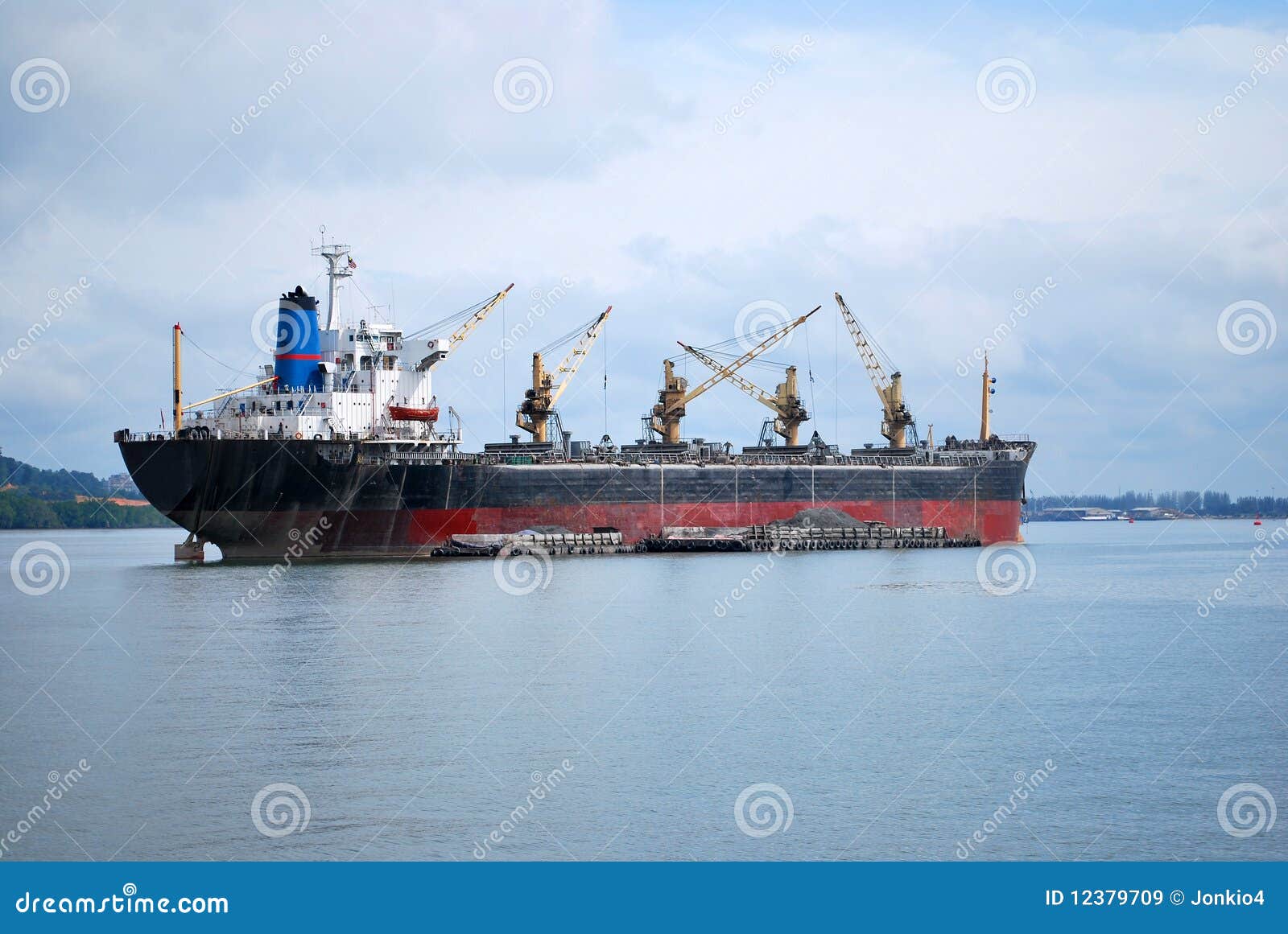Crane ship stock image. Image of tanker, drilling, crane - 12379709