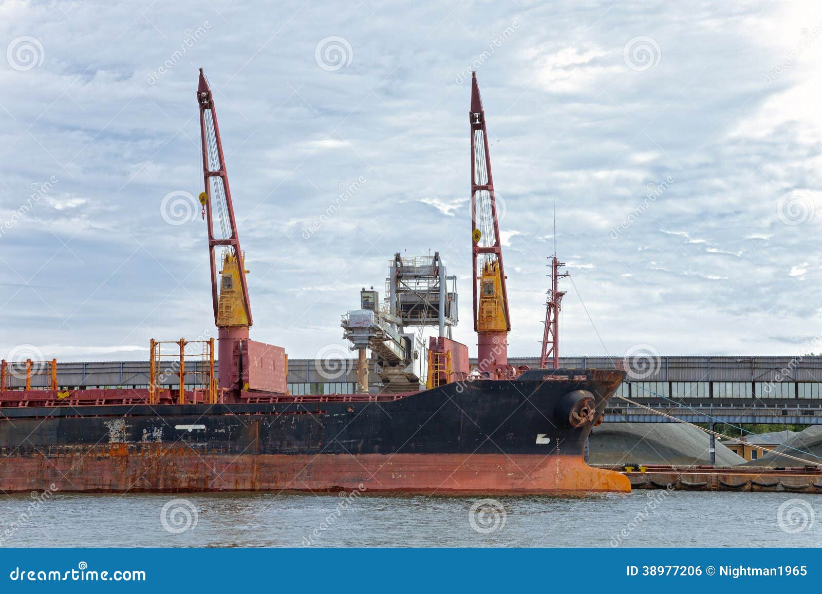 Crane ship stock photo. Image of industry, loading, container - 38977206