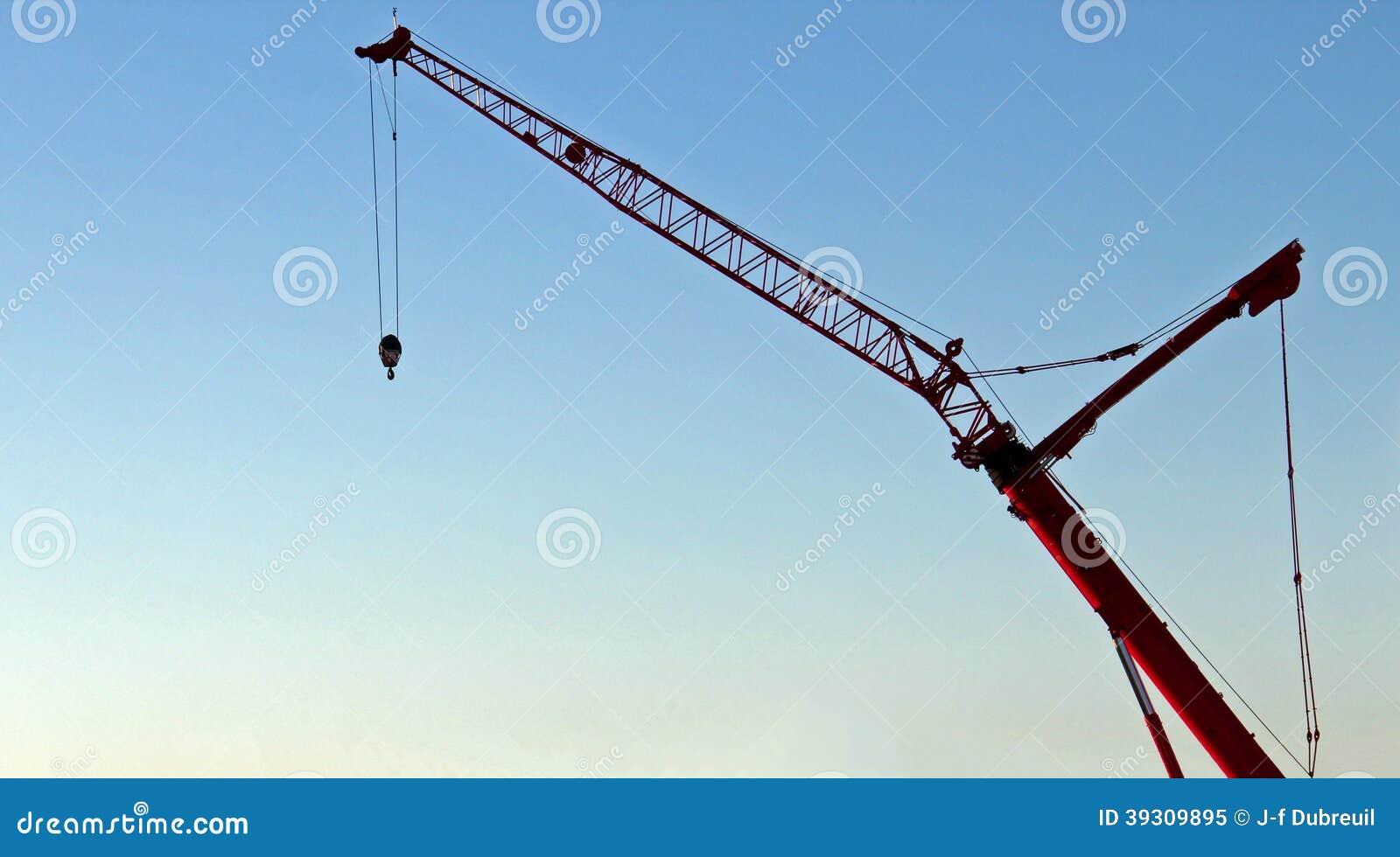 Crane Side view stock image. Image of frame, tall, industry - 39309895