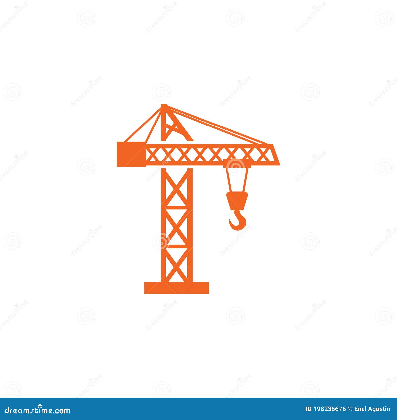 Crane Sign. Crane Warning Sign With Suspended Load. Yellow Triangle ...