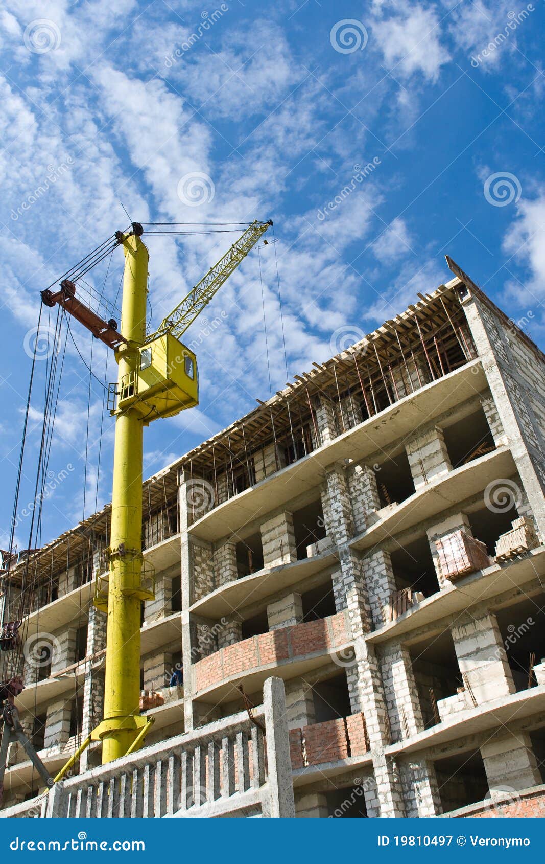 Crane on sky stock image. Image of crane, edifice, skies - 19810497