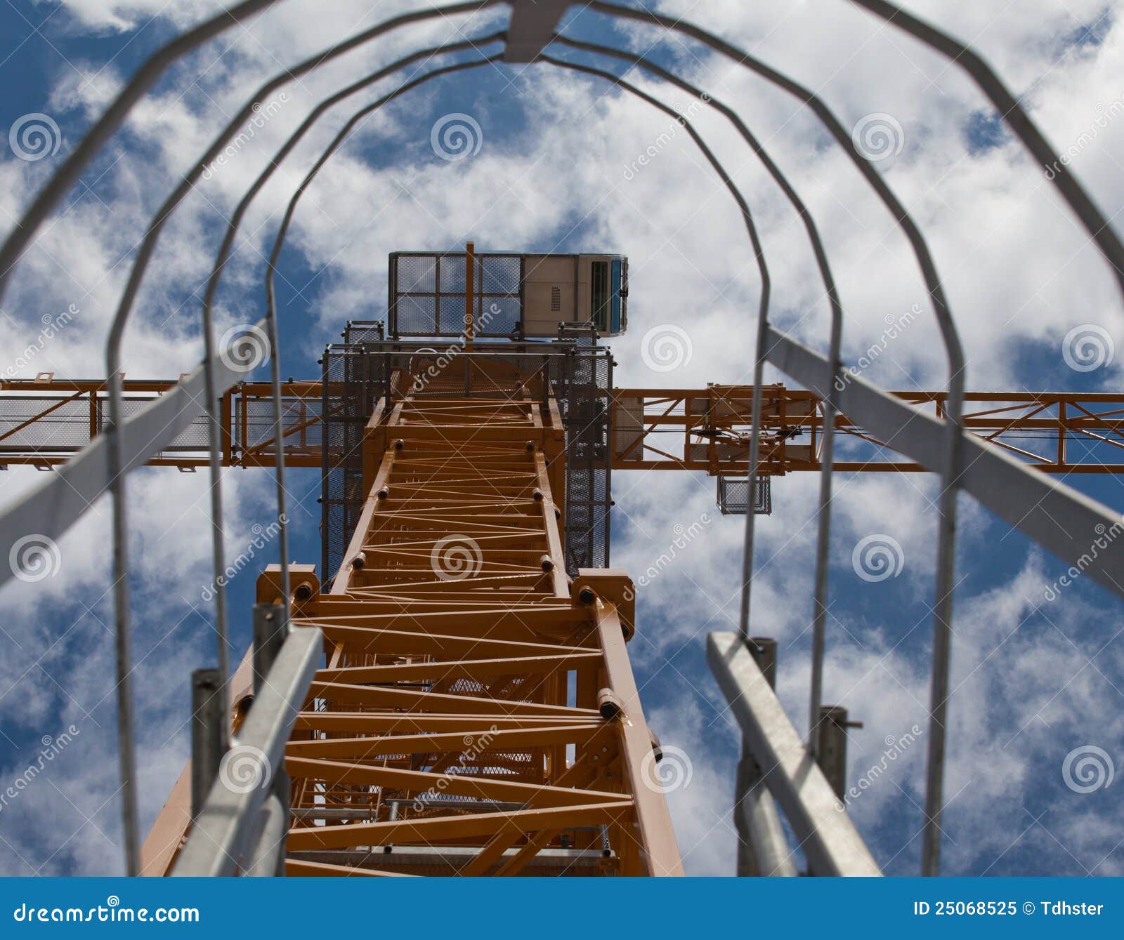 Crane stair with blue sky stock image. Image of structure - 25068525