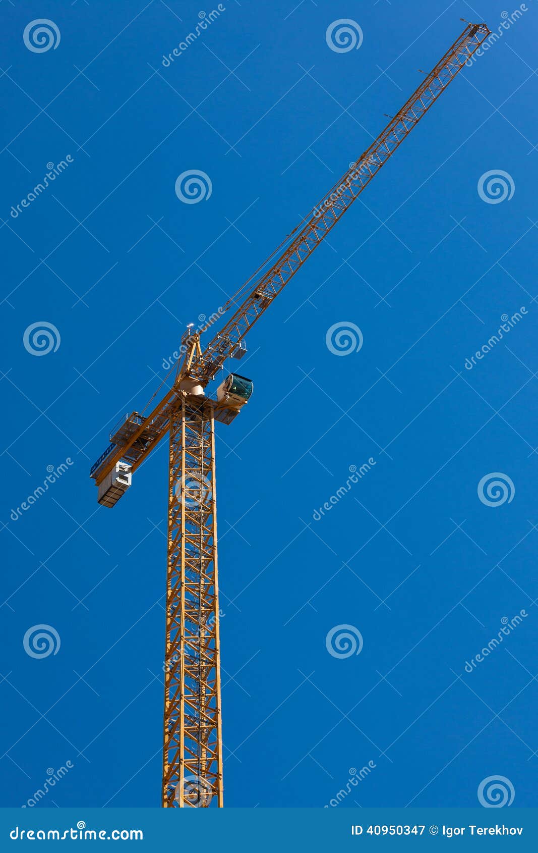 Crane on a sunny day stock image. Image of construction - 40950347