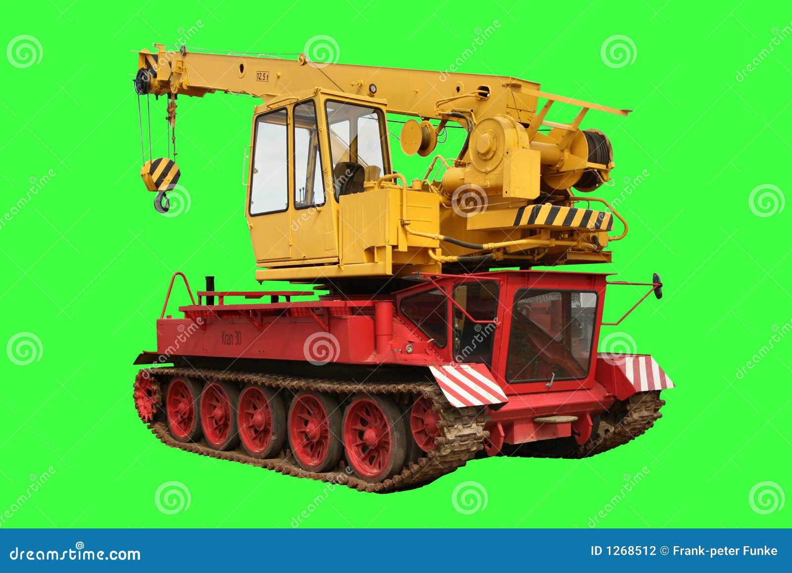 Crane tank stock photo. Image of metal, isoliert, hook - 1268512