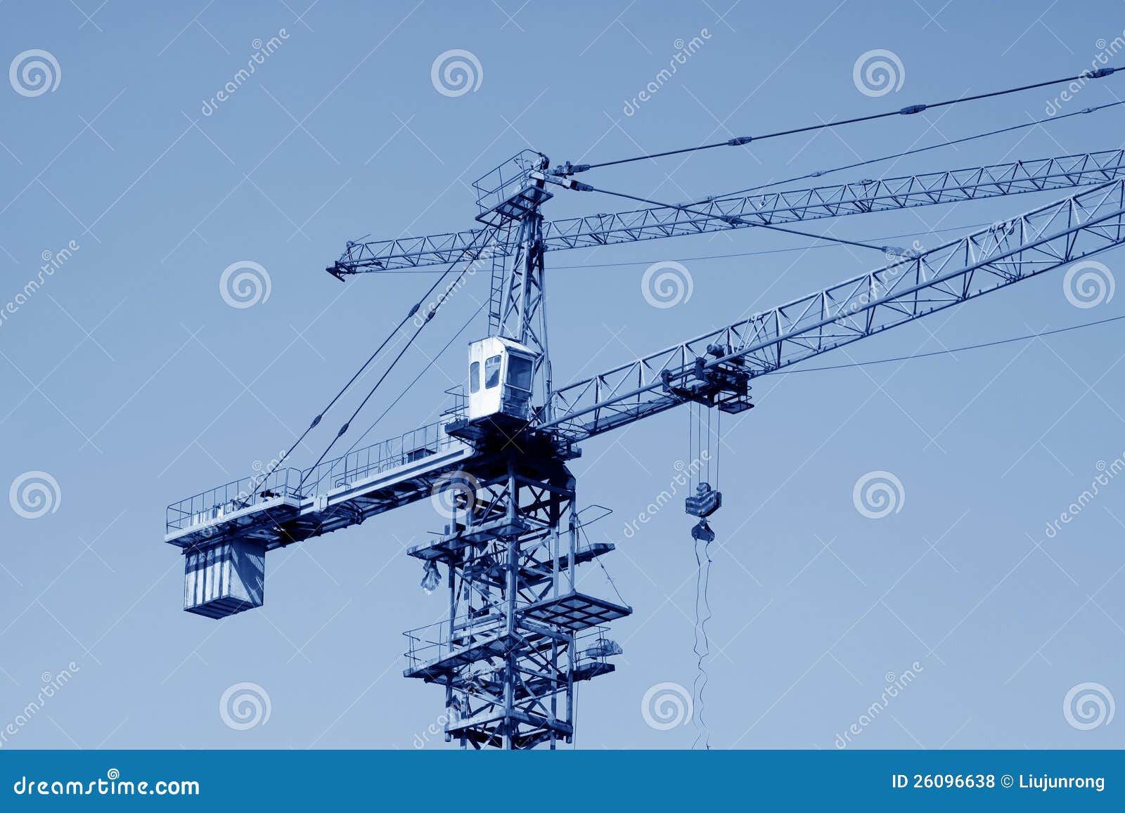 Crane Tower Construction Equipment Stock Photo - Image of mechanical ...