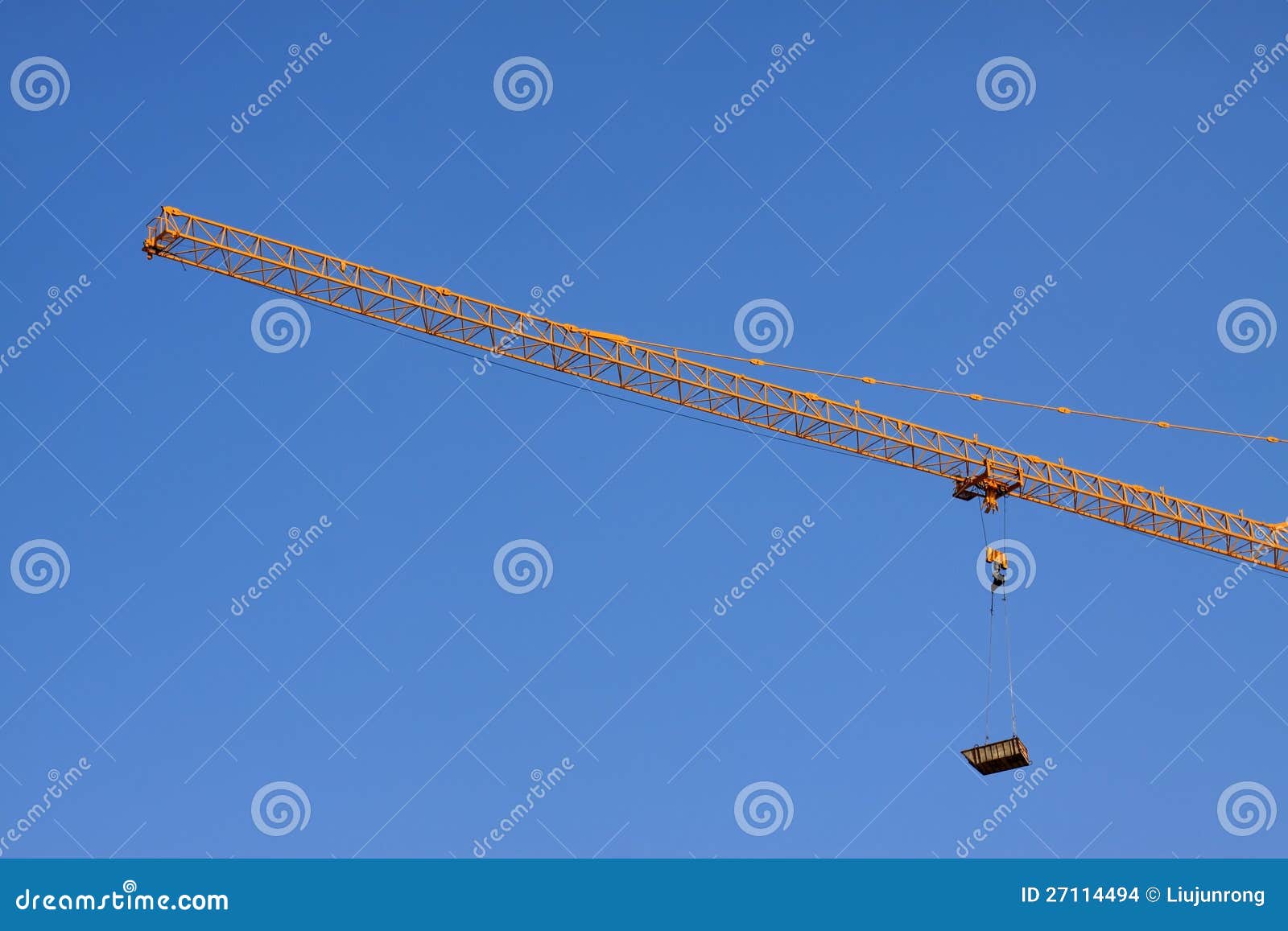 Crane Tower Construction Equipment Stock Photo - Image of work ...
