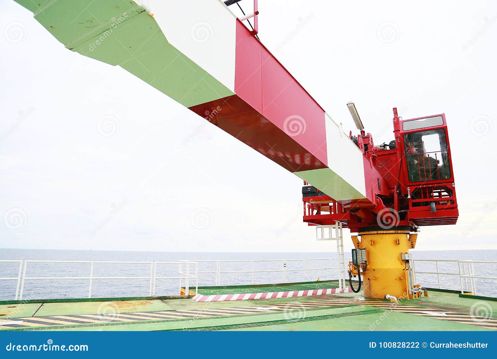 Crane Under Maintenance Routine Job By Crane Operator Or Technician ...
