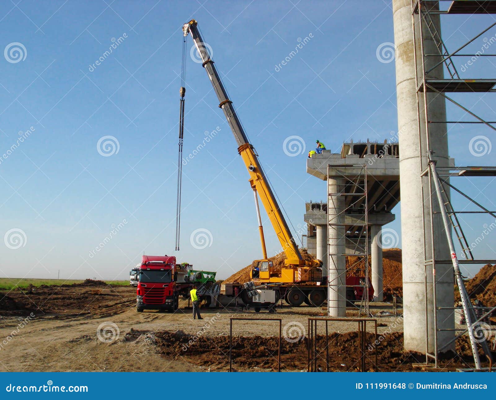Crane unloads the beam editorial stock photo. Image of building - 111991648 Crane unloads the beam editorial stock photo. Image of building - 111991648