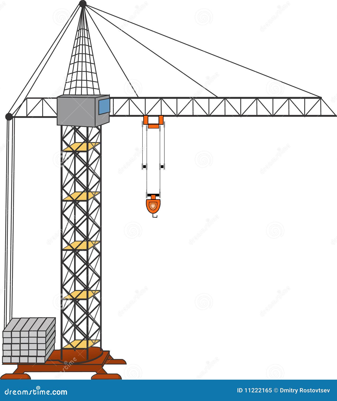 Crane vector stock vector. Illustration of illustartion - 11222165