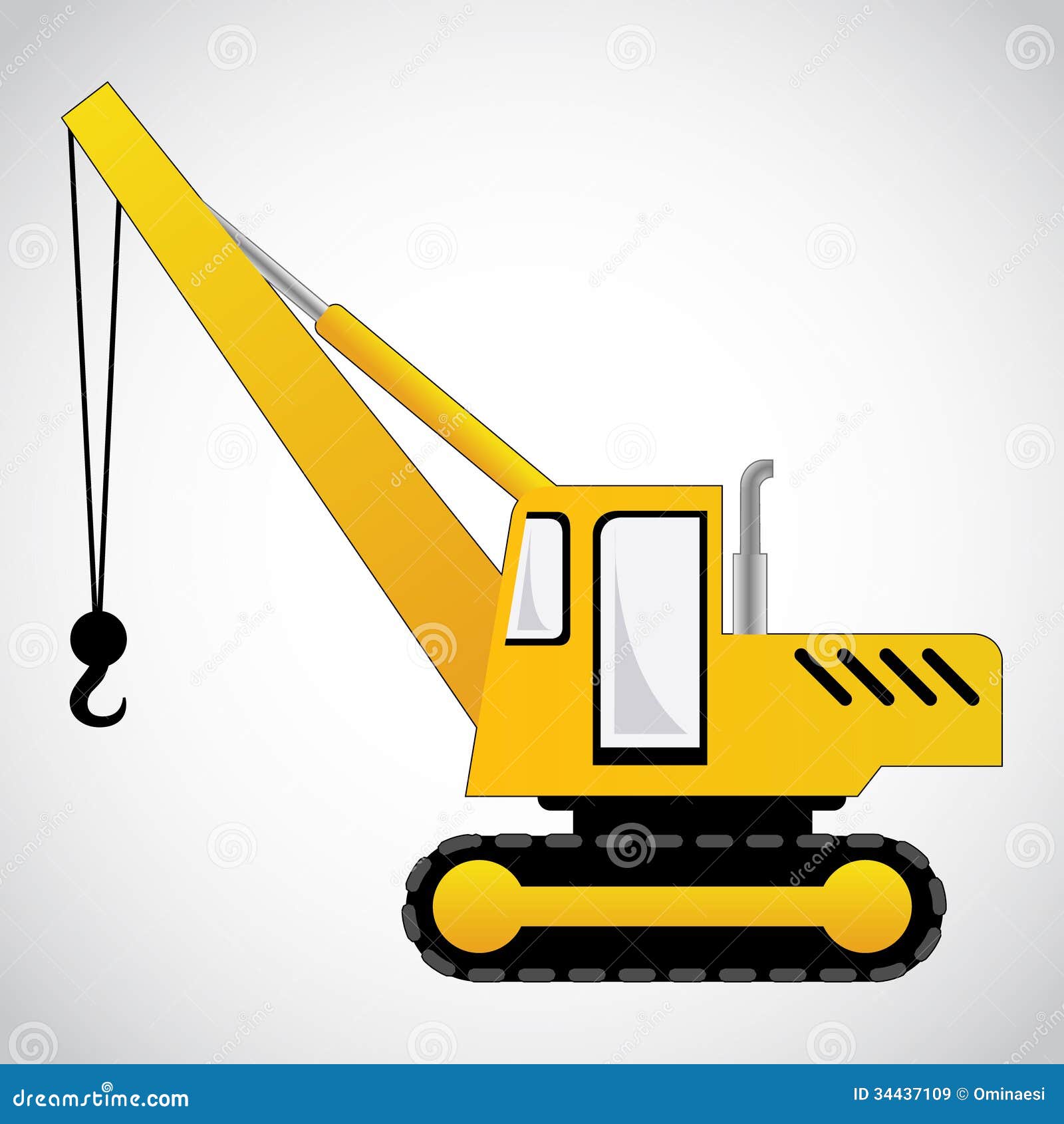Crane vector stock vector. Illustration of engine, design - 34437109
