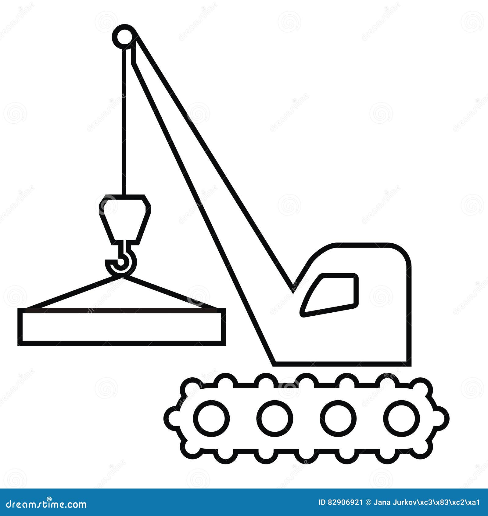 Crane stock vector. Illustration of carry, clipart, ship - 82906921