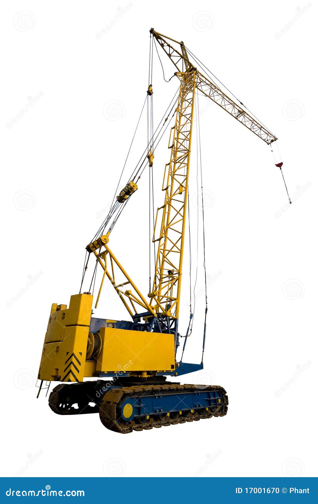 Crane on the White Background Stock Photo - Image of high, metal: 17001670