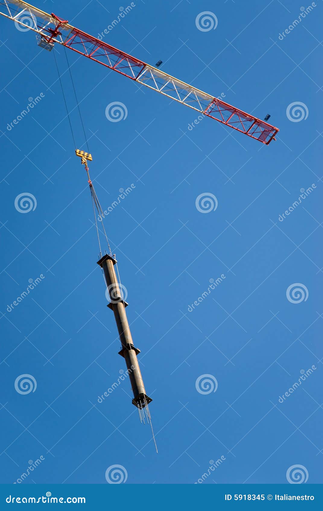 Crane at work stock image. Image of architecture, building - 5918345
