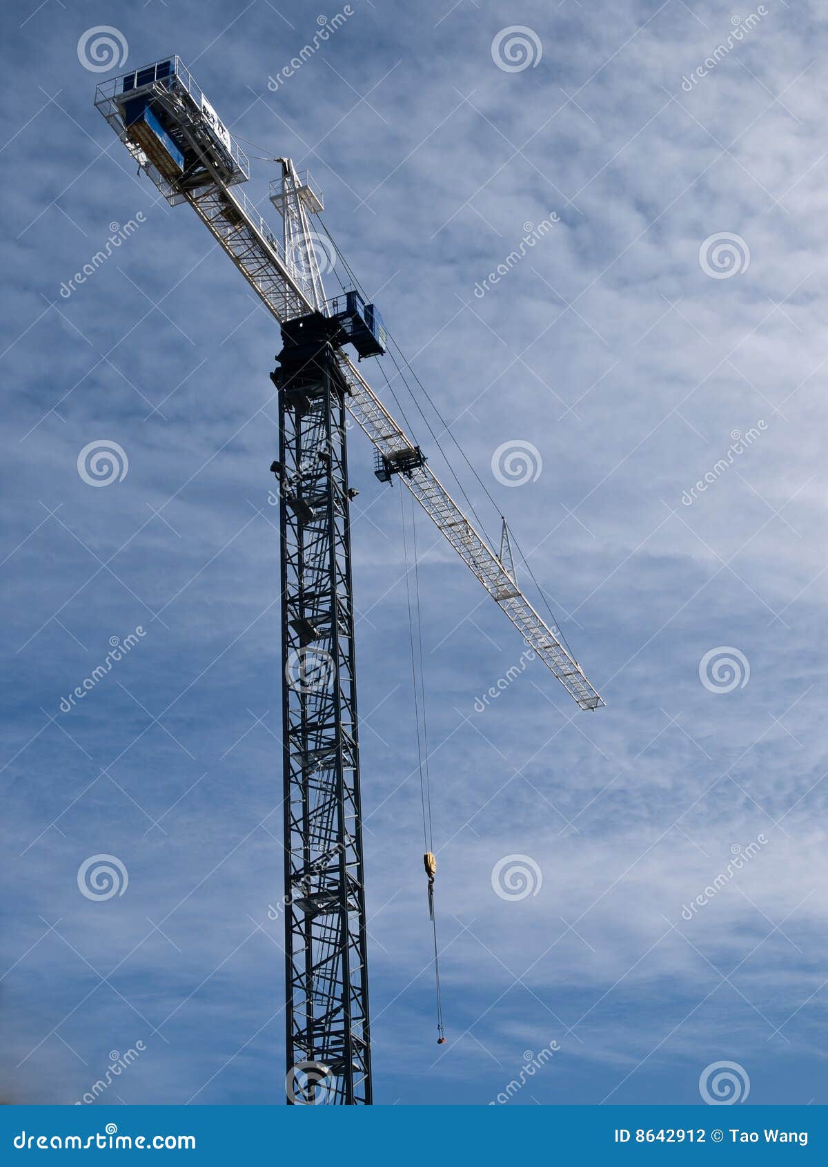Crane at work stock photo. Image of white, high, tall - 8642912