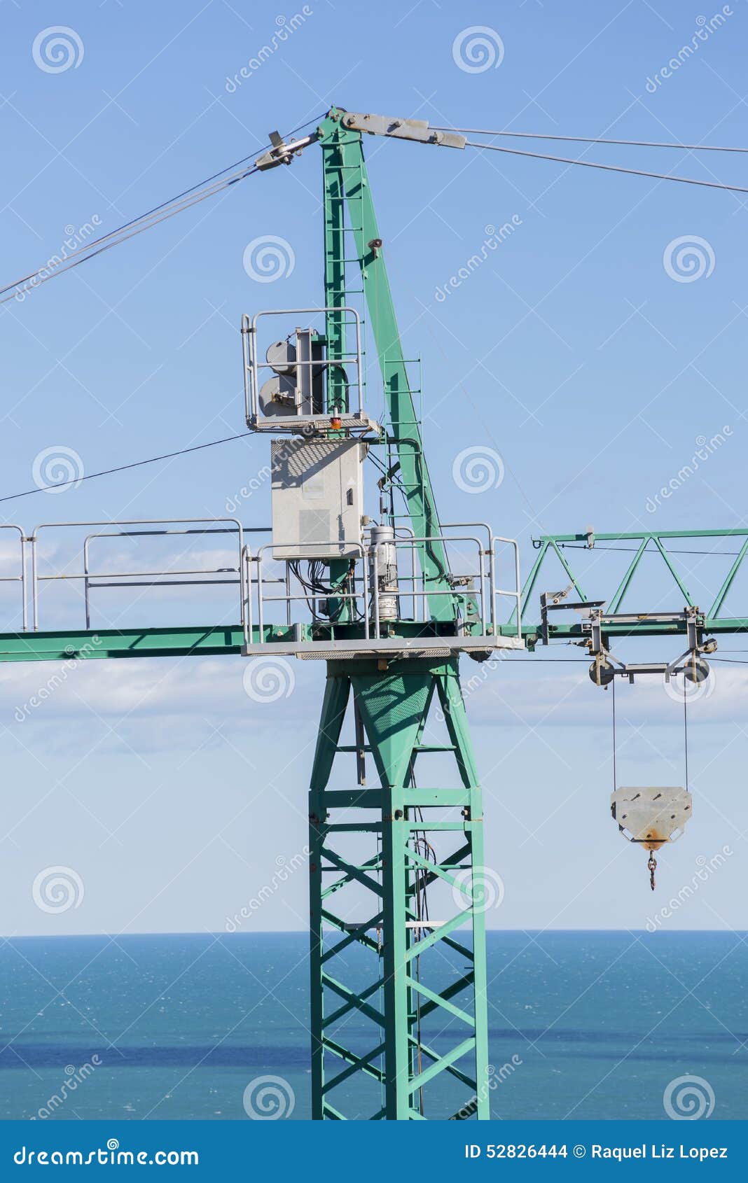 Crane work. stock photo. Image of build, central, engineering - 52826444