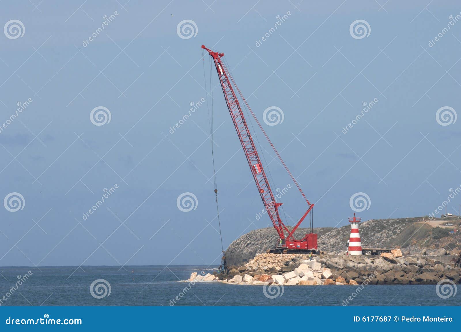 Crane working stock image. Image of installation, crane - 6177687