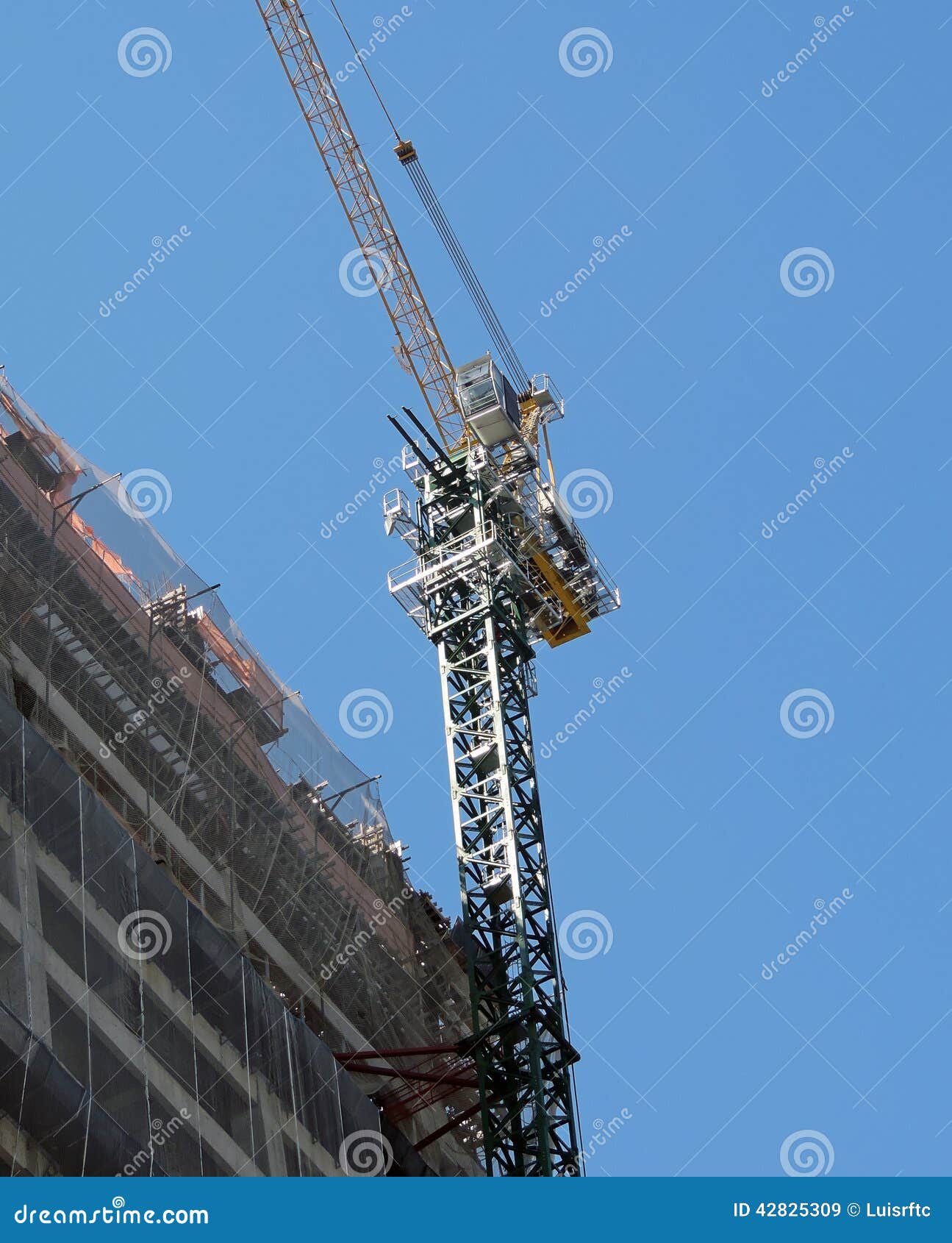 Crane stock image. Image of height, rise, steel, raise - 42825309