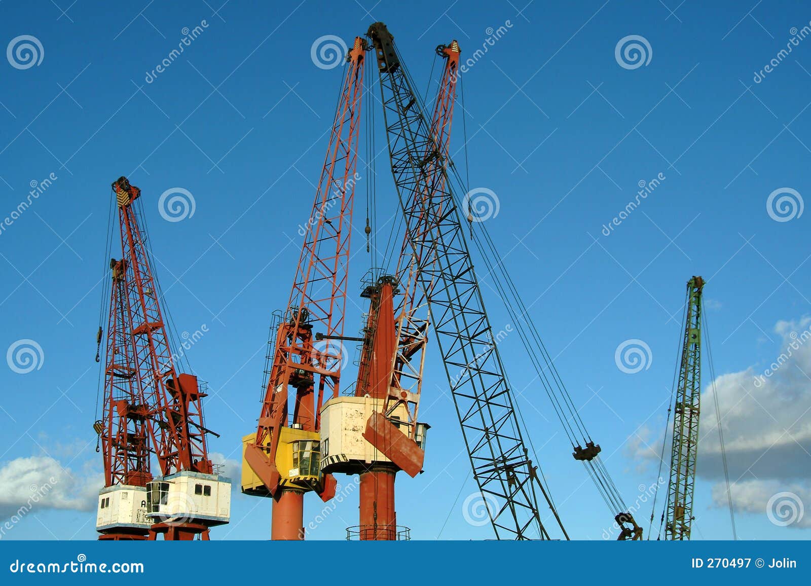 Cranes stock image. Image of weights, metal, crane, structure - 270497