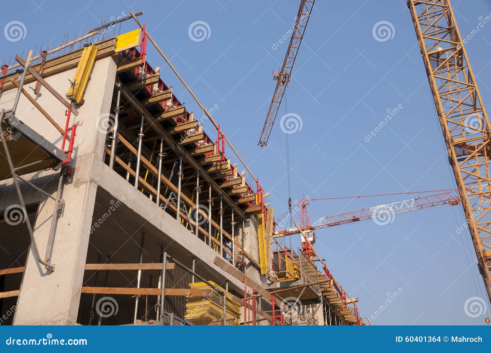 Cranes at Developing the Building Stock Photo - Image of work, building ...