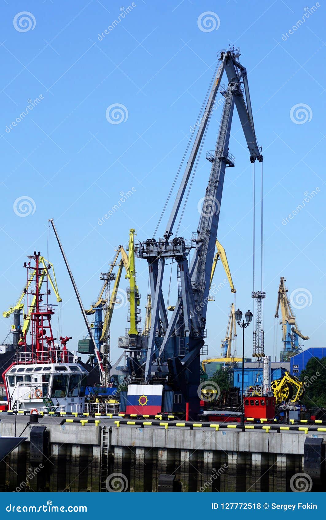 Cranes Loading Coal in the Port. Editorial Stock Photo - Image of steel ...