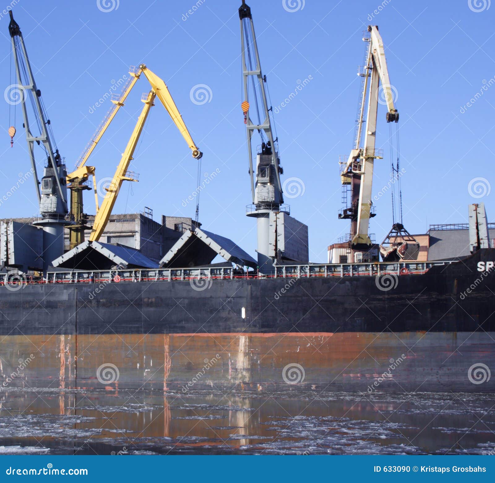 Cranes Loading Containers Royalty-Free Stock Image | CartoonDealer.com ...