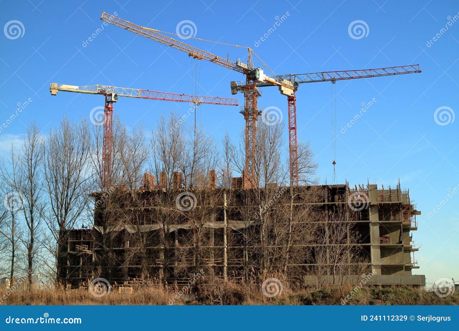 Red Hook From Capstan Used On Lifeboat Crane, Blue Sky Background Stock ...