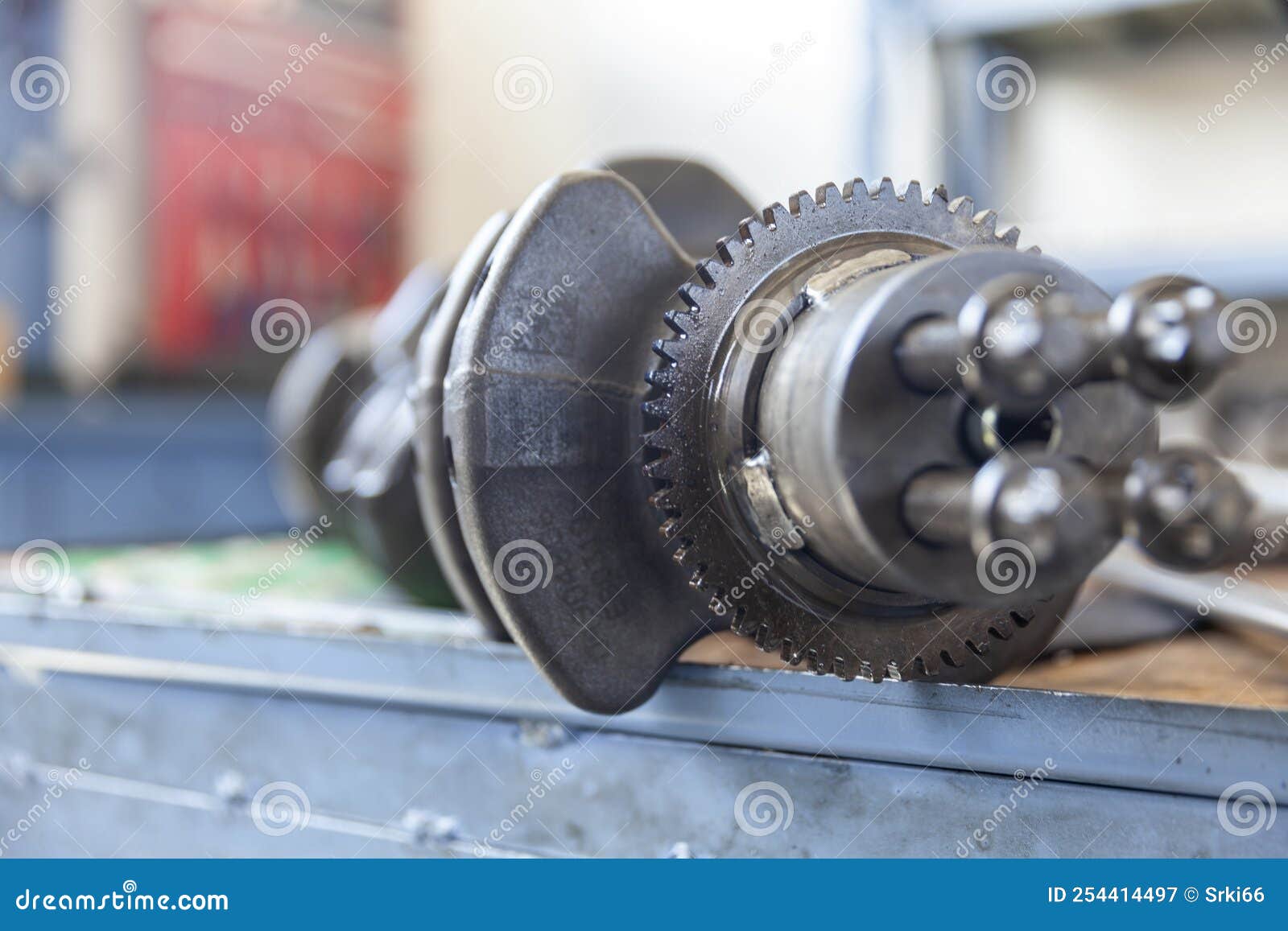 Crankshaft Engine Part Close Up Stock Image - Image of industry ...