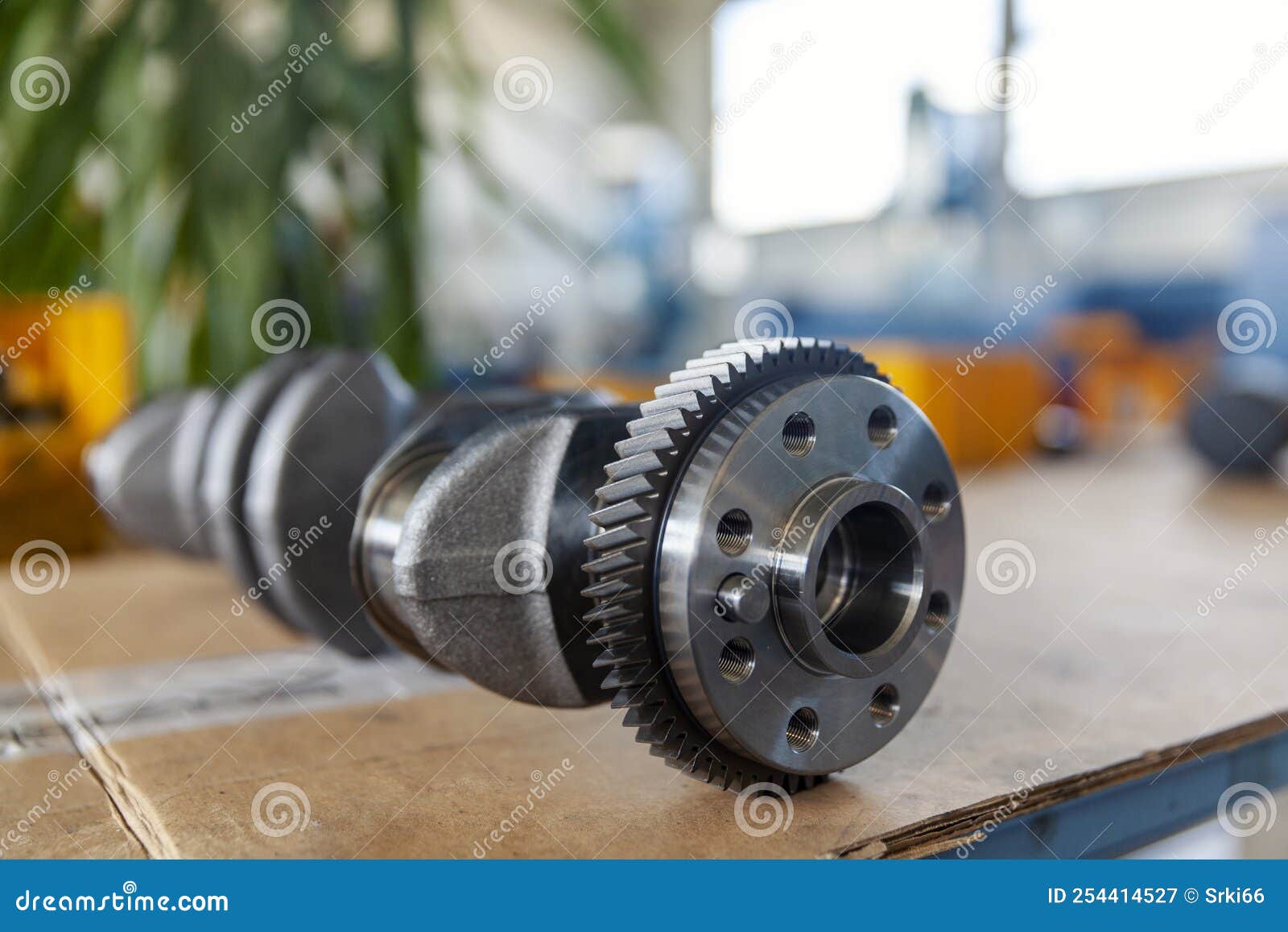Crankshaft Engine Part Close Up Stock Image - Image of garage ...