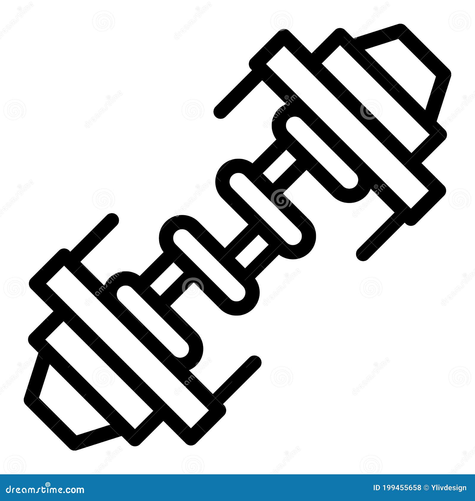 Crankshaft Icon, Outline Style Stock Vector - Illustration of exhaust ...