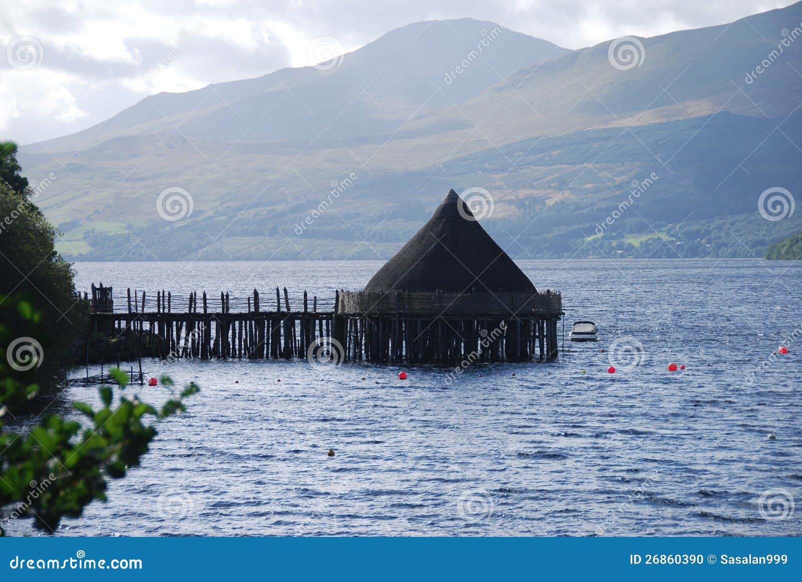 Crannog Centre stock photo. Image of house, crannog, round - 26860390