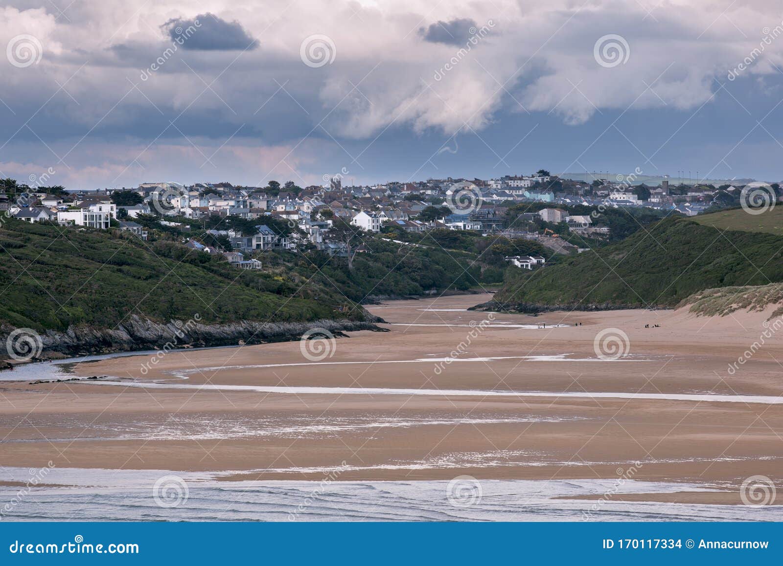 Crantock beach Cornwall Uk stock photo. Image of cornwall - 170117334