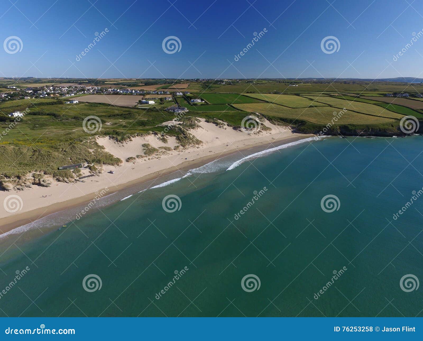 Crantock Beach stock photo. Image of sand, beach, newquay - 76253258
