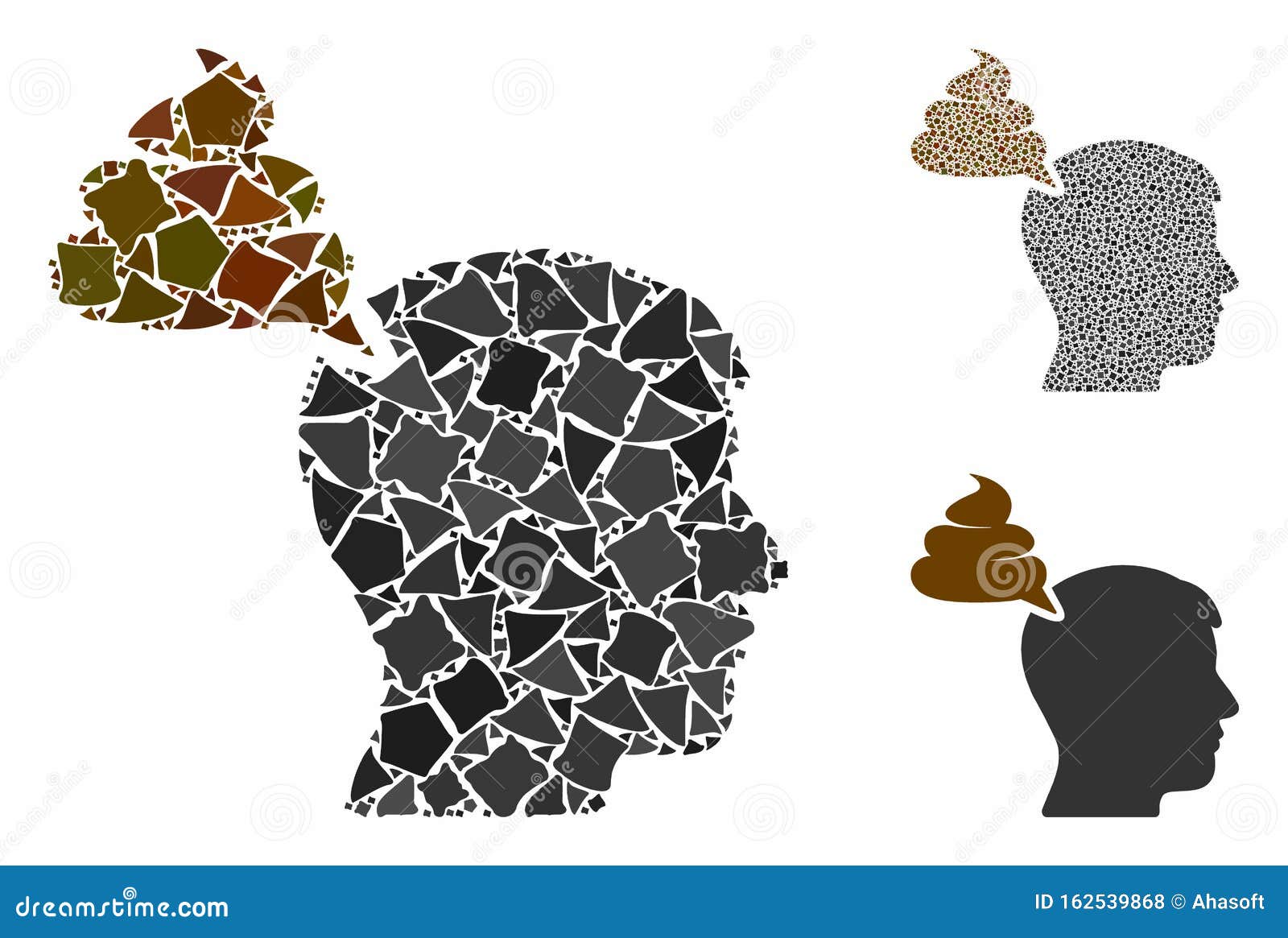 Brainless Person Symbol Head Vector Illustration | CartoonDealer.com ...