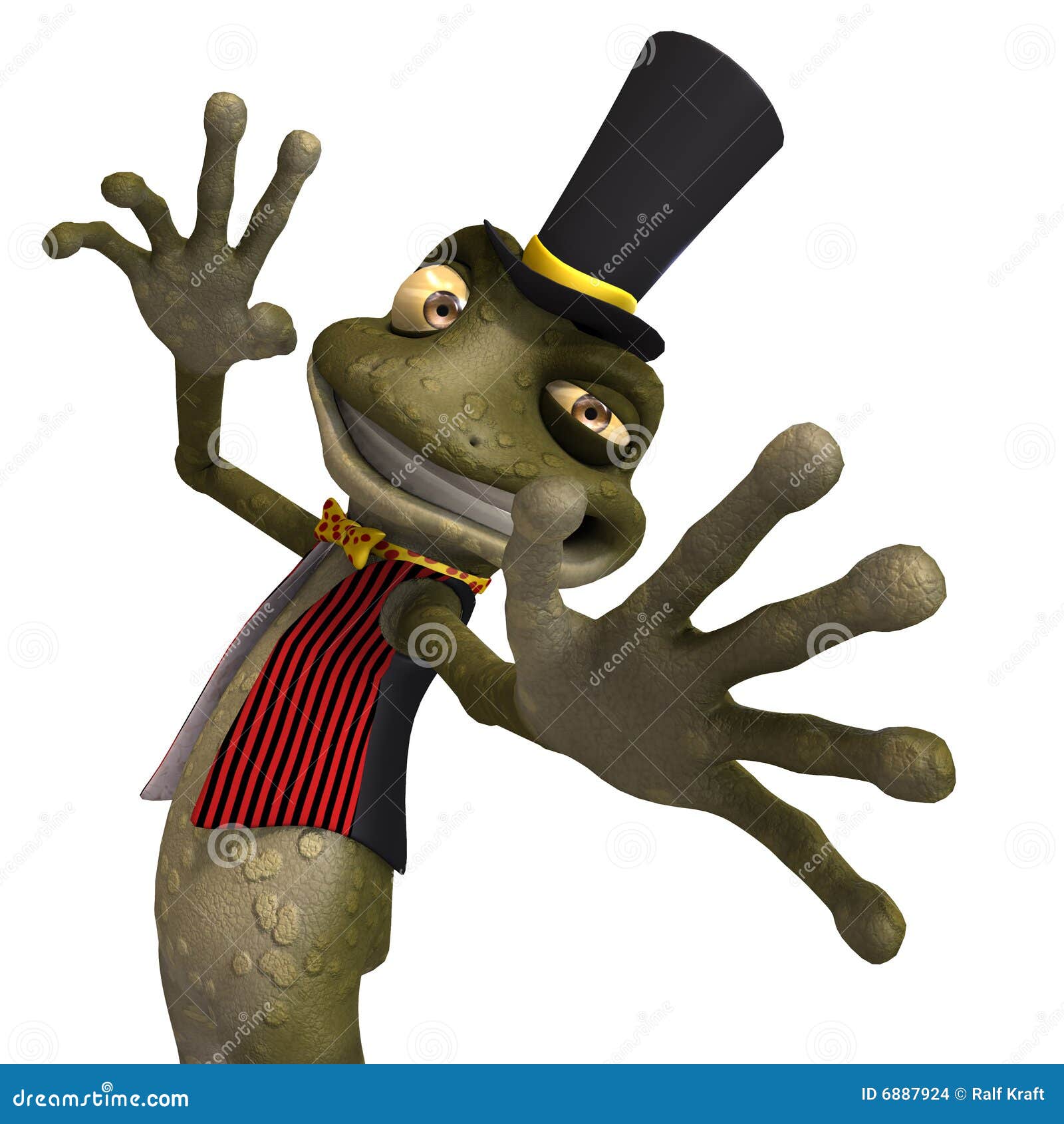 Crapaud Mignon Toon De Vert De Grenouille Illustration Stock ...