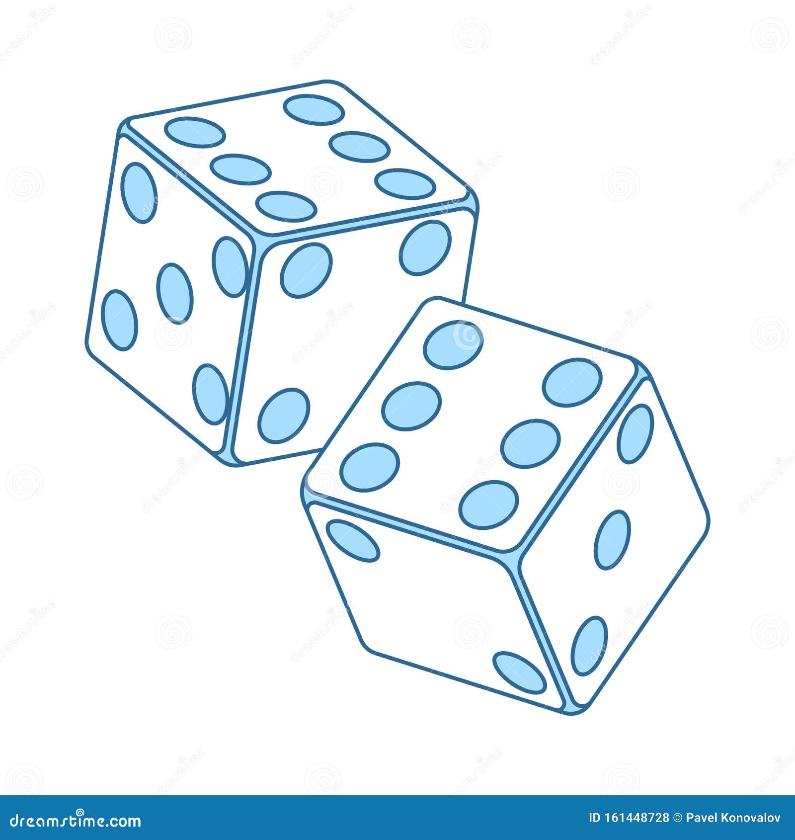 Craps Dice Icon stock vector. Illustration of number - 161448728