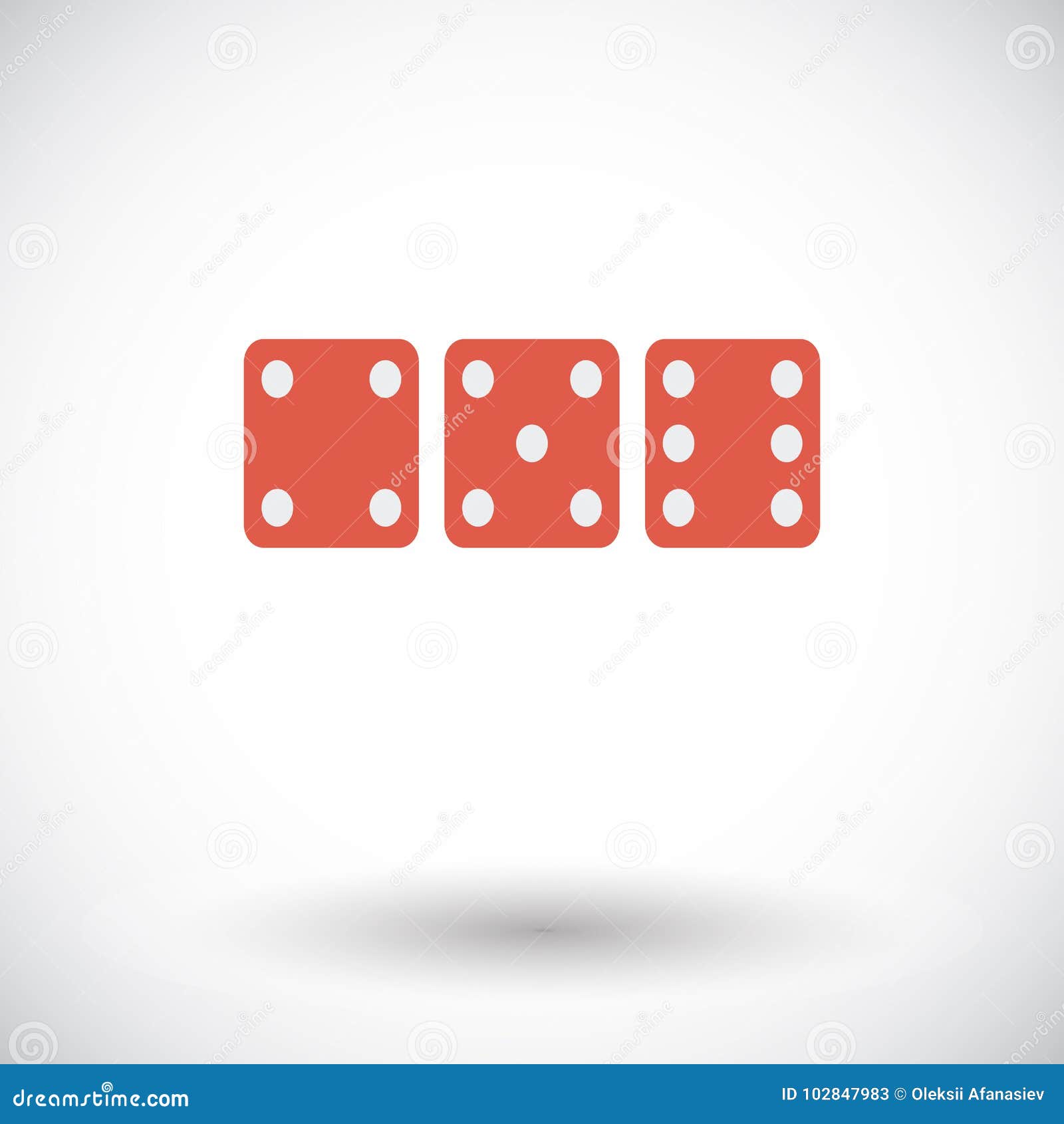 Craps icon stock vector. Illustration of cast, clip - 102847983
