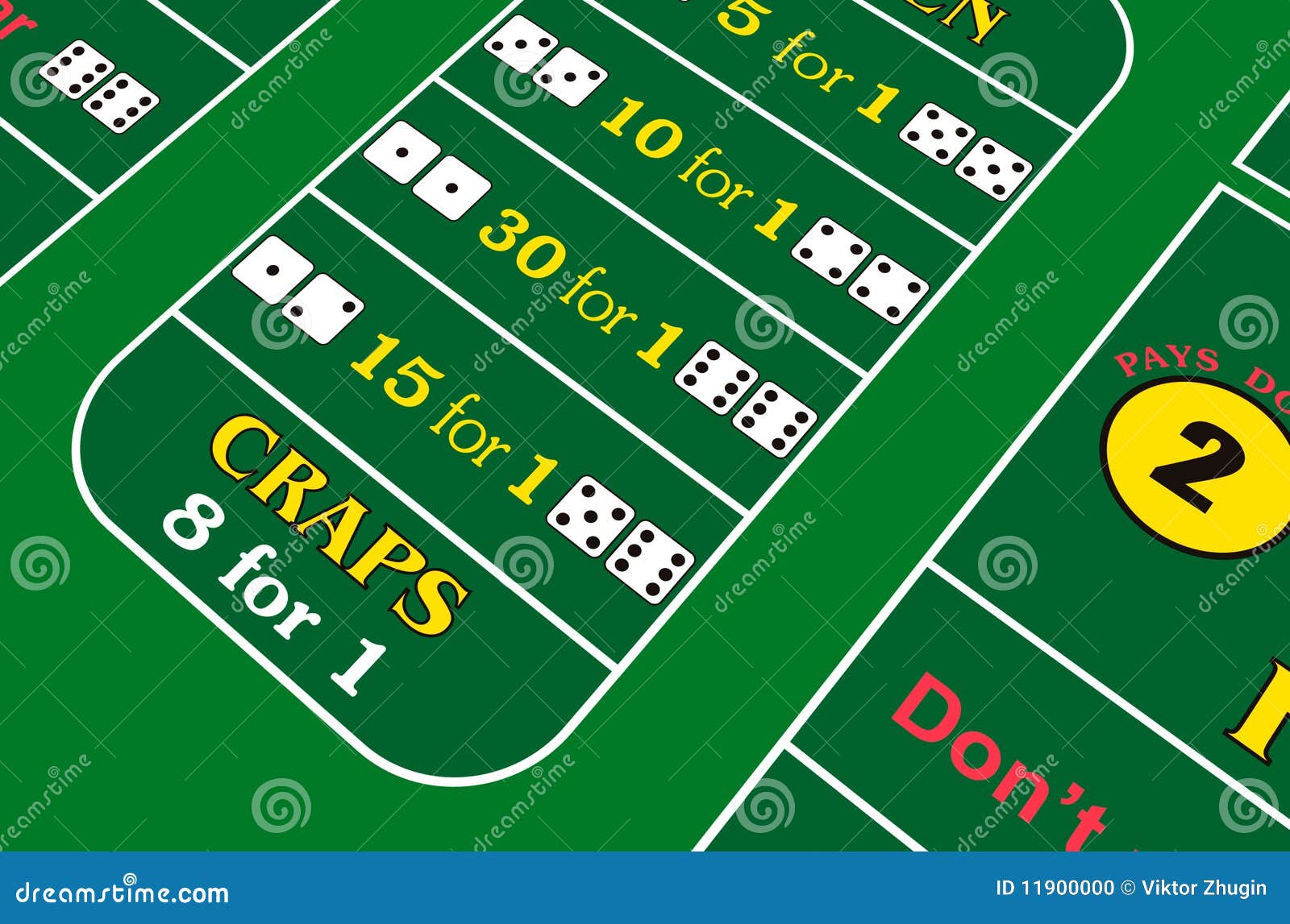 Craps Cartoon Vector | CartoonDealer.com #8860673