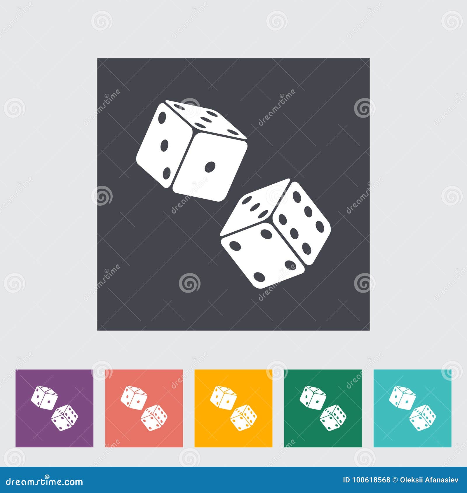 Craps icon stock vector. Illustration of game, sign - 100618568