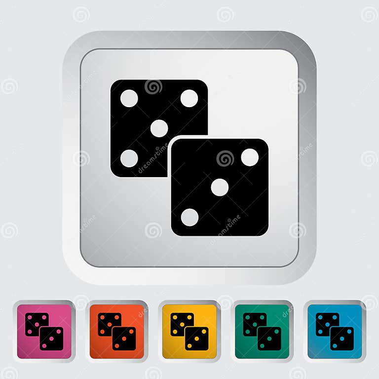 Craps icon stock vector. Illustration of color, dice - 104205518