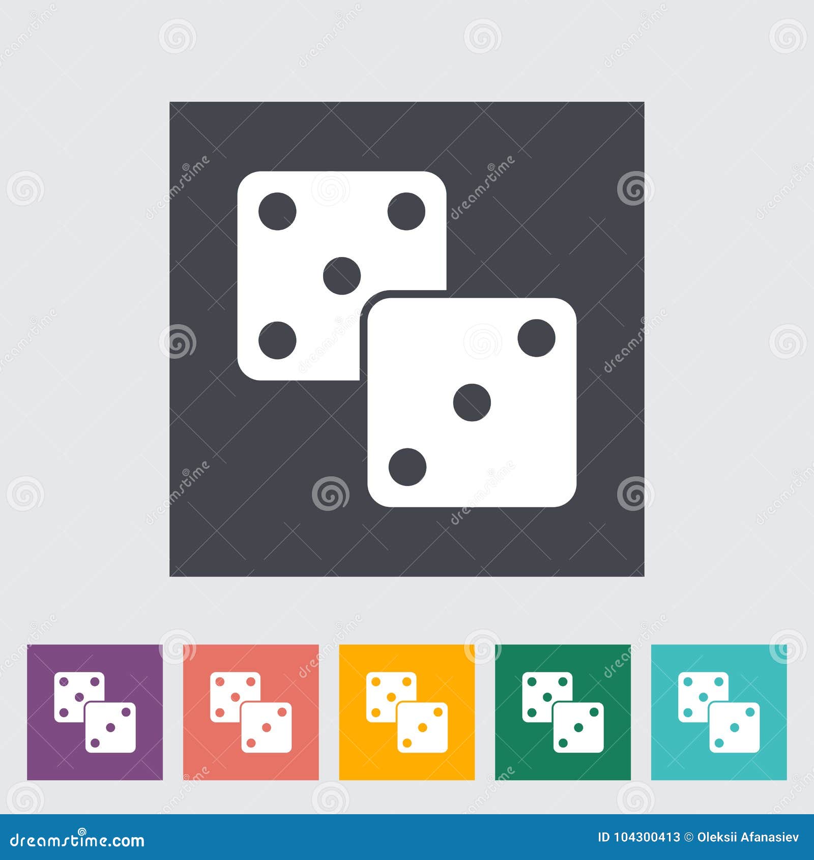 Craps icon stock vector. Illustration of design, gambling - 104300413