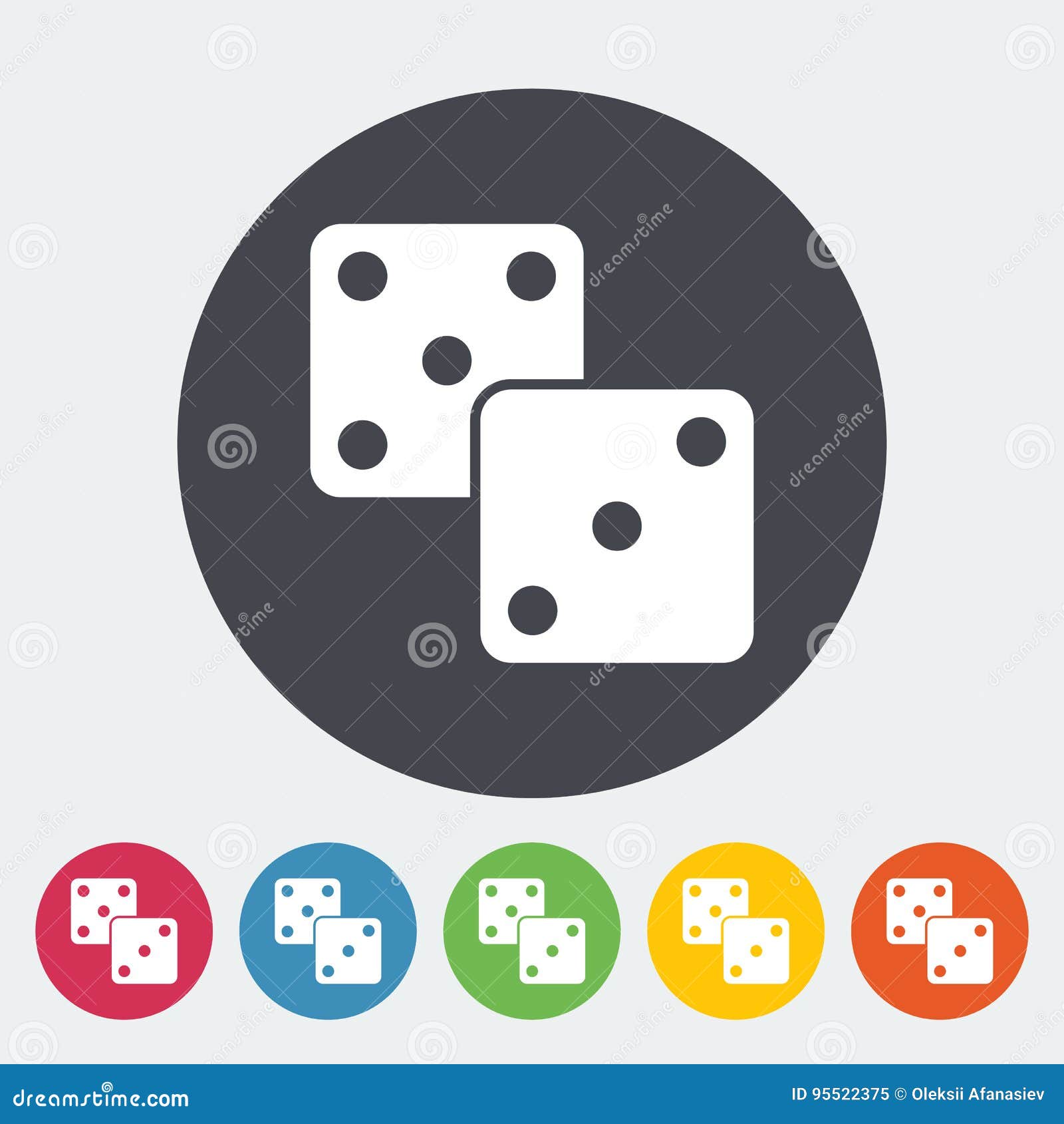 Craps Icon Vector Illustration | CartoonDealer.com #95786204