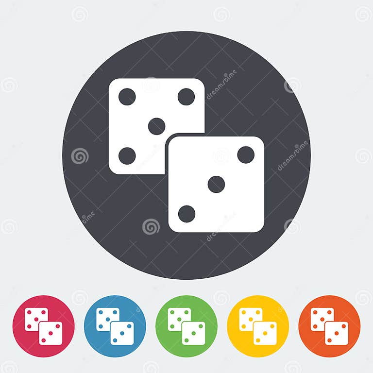 Craps icon stock vector. Illustration of dice, gamble - 95522375