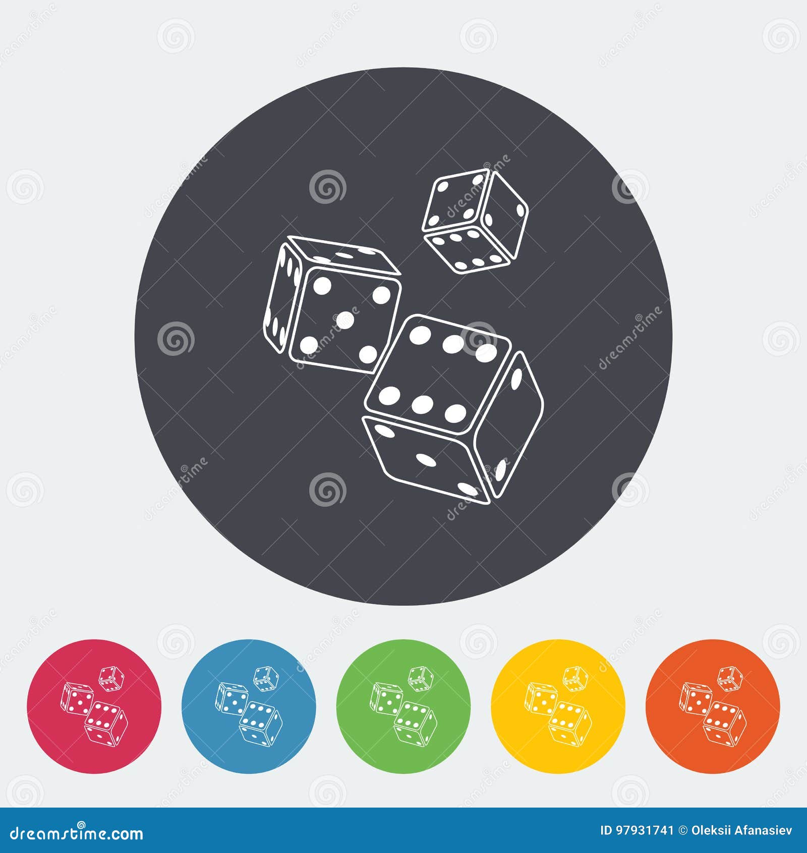 Craps icon stock vector. Illustration of bunco, cast - 97931741